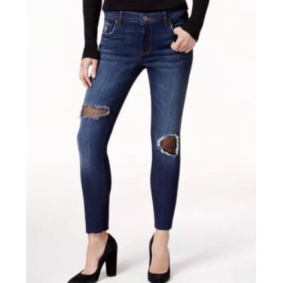 STS Blue | Jeans | Sts Blue Mid Rise Skinny Distressed Mesh Jeans ...